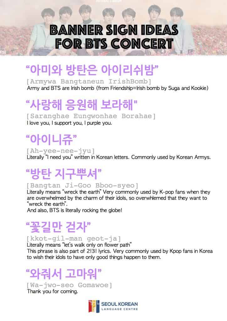 Banner Sign Ideas For BTS | Explained In English